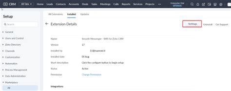 Zoho Crm Setting Up For Custom Modules Sinch Messagemedia