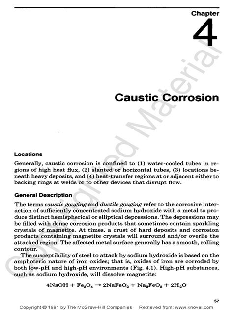 4 Caustic Corrosion Pdf Corrosion Sodium Hydroxide