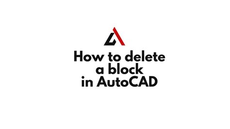 How To Delete A Block In AutoCAD Comprehensive Guide Autocad Everything