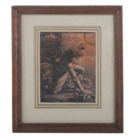 Anthony Frederick Augustus Sandys Original Wood Engraving Block