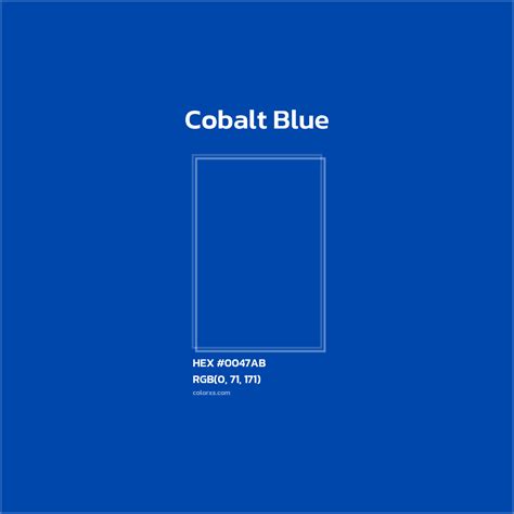 Cobalt Blue Color Code