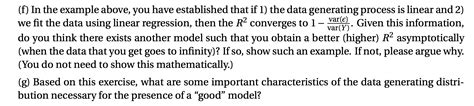 Solved Data Generating Distribution And Convergence Of