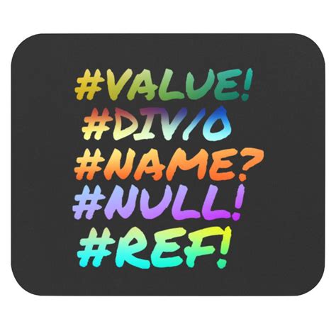 Excel Error Excel Error Excel Error Mouse Pads Sold By Chayhwan Sku 87911963 30 Off Printerval