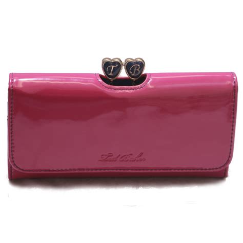 Ted Baker Ronnee Enamel Heart Bobble Matinee Purse Purple Oxygen Clothing