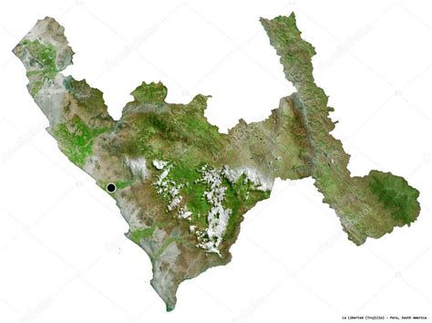 Forma De La Libertad Región Del Perú Con Su Capital Aislada Sobre