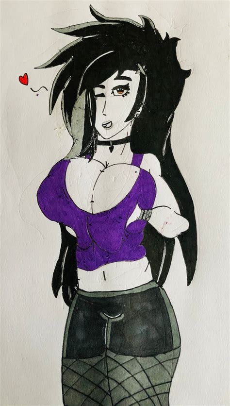 New Oc Amelie The Big Tiddy Goth Girl By Michaelofrandom On Deviantart