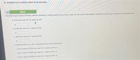 Solved Find the future values of these ordinary annuities. | Chegg.com