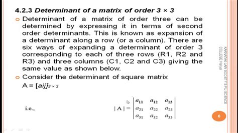 Introduction To Determinants Youtube