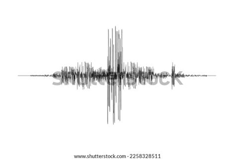 Earthquake Seismograph Wave Vector Seismic Activity Stock Vector