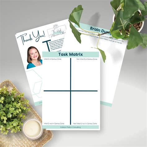 Simple Priority Matrix Simple Task Matrix Brain Dump Decision Matrix Etsy