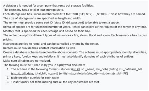 Solved This Is A Multi Part Databases Question However I