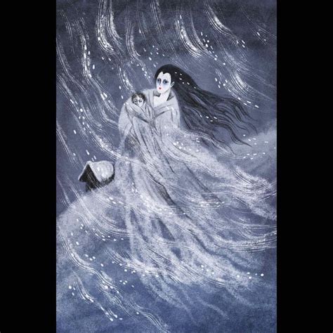 Lilla Bölecz Illustration On Instagram ️ Yuki Onna Or Snow Woman For Yokai Day ️ Included