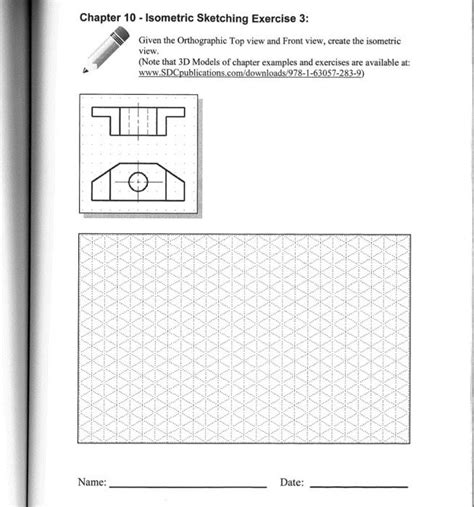 Solved Chapter 10 Isometric Sketching Exercise 3 Given