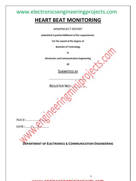 Heart Beat Monitoring System Pdf Heart Rate Microcontroller
