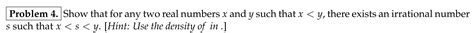 solved problem 4 show that for any two real numbers x and y