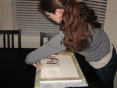 The Reece S Pieces Fabric Covered Canvas Tutorial