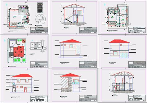 Planos De Unifamiliar En DWG AUTOCAD Vivienda Unifamiliar Proyectos En PlanosPara