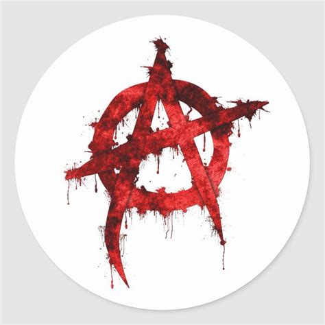 Anarchy Classic Round Sticker Zazzle Anarchy Graffiti Anarchy Symbol