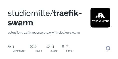 GitHub Studiomitte Traefik Swarm Setup For Traefik Reverse Proxy With Docker Swarm