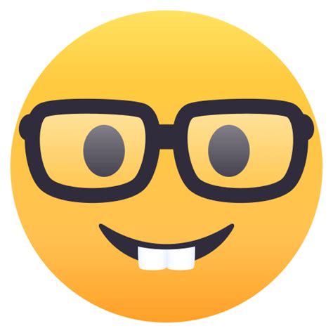 🤓 Nerd Face On Joypixels 4 0
