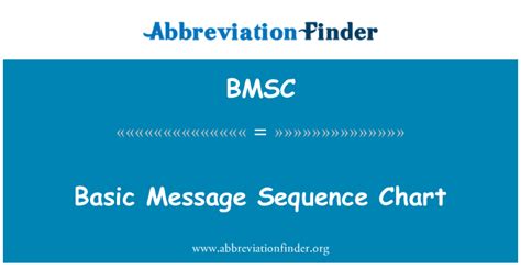 bmsc definition basic message sequence chart abbreviation finder