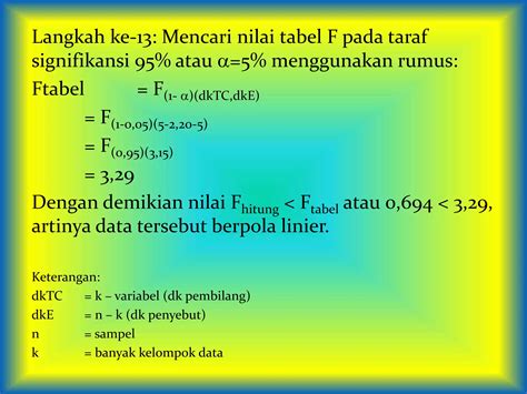 Uji Linieritas Pptx