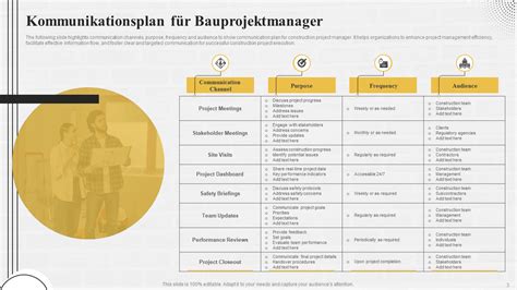 Die 10 Besten Vorlagen Für Kommunikationspläne Im Bauwesen Mit