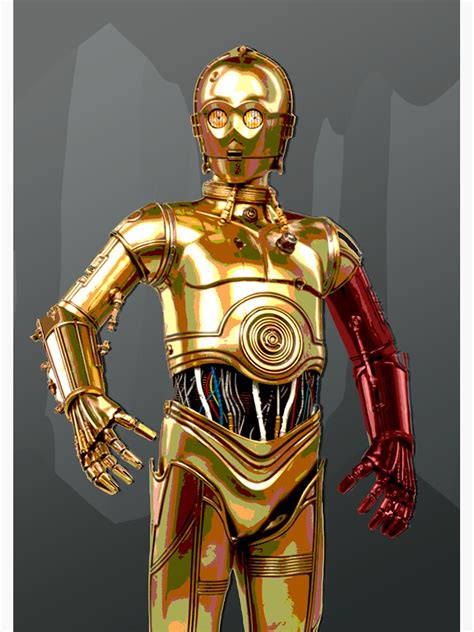 Protocol Droid Assistant With Red Arm Sticker For Sale By Beermetal