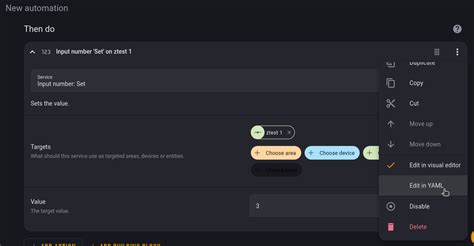 Adding Service Data To An Automation Configuration Home Assistant