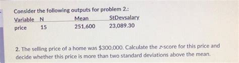 solved consider the following outputs for problem 2