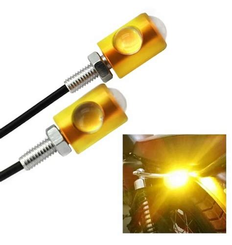 Led 오토바이 신호 자동차 번호판 볼트 테일 브레이크 주차 조명 주간 Drl 안개 방수 리버스 램프 2x 티몬