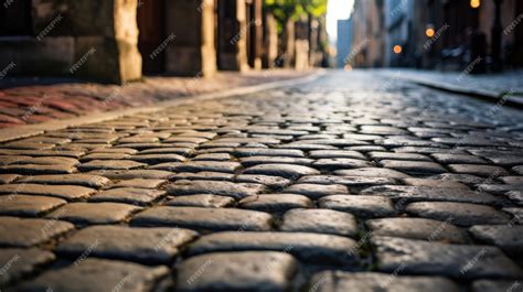 Premium Ai Image A Picturesque Stone Pathway Made Of Cobblestones And