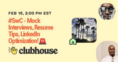 Swc Mock Interviews Resume Tips Linkedin Optimization🚨