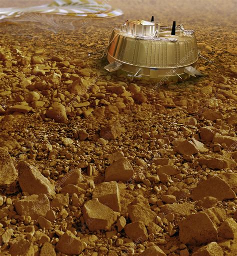 Huygens Probe On Titan Surface Illustration Stock Image C0597255