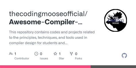 GitHub Thecodingmooseofficial Awesome Compiler Design This Repository Contains Codes And