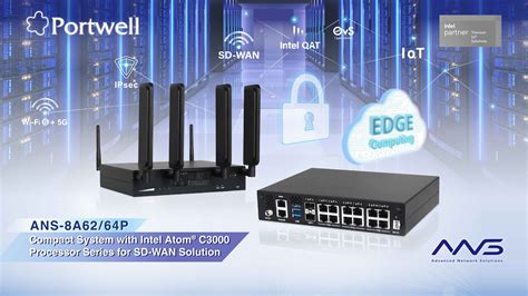 ans 8a62 64p compact network appliance with intel atom c3000 processor
