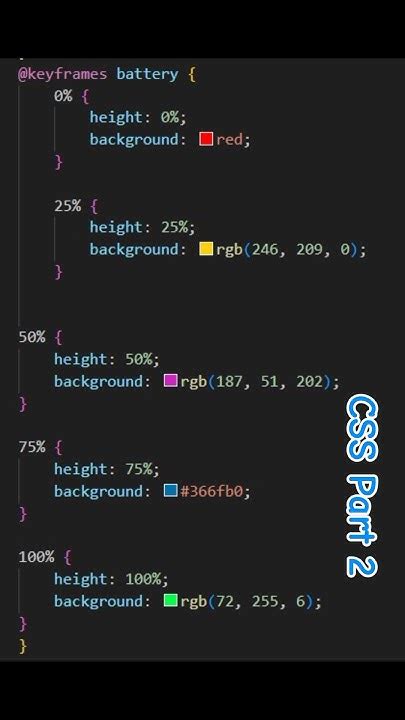 Battery 🔋 Charge Style In Html And Css Youtubeshorts Htmlcss Webdesign Youtube
