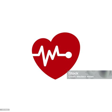 맥박 선 벡터 그림으로 심장 박동 하트 비트 벡터 아이콘 기호입니다 Charitable Foundation에 대한 스톡 벡터 아트 및 기타 이미지 Charitable