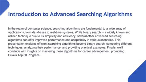 Efficient Searching Algorithms By Hiike Pdf