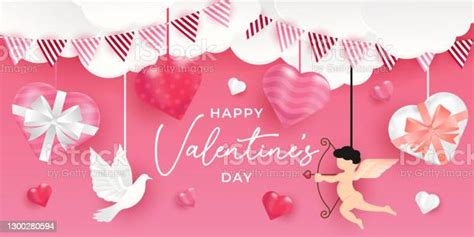 발렌타인 데이 벡터 배경 일러스트 템플릿 현실적인 하트 벡터와 발렌타인 데이 배경 해피 발렌타인 데이 벡터 판매 배너 전단지 초대 포스터 배경 디자인 2월에 대한 스톡 벡터