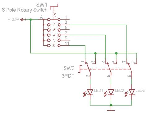 Circuit That Switches One Led Or All Three Electrical Engineering Stack Exchange