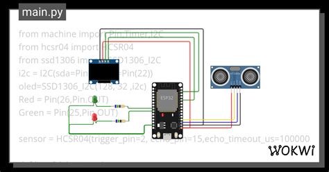 SH 04 Ultrasonic Sensor Wokwi ESP32 STM32 Arduino Simulator
