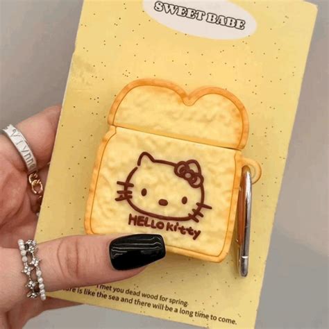 빠른출고 키티 식빵 에어팟 케이스 실리콘 이어폰케이스 우정템 커플템 친구선물 에이블리