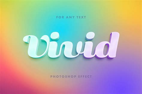Colorful Gradient 3d Text Effect Masterbundles