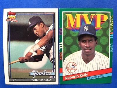 Mlb Roberto Kelly 1991 Topps 40th Anniv And 1991 Donruss Baseball Mvp