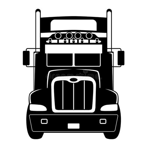 Semi Truck Silhouette Stock Illustrations 1 858 Semi Truck Silhouette