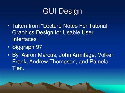 PPT GUI Design PowerPoint Presentation Free Download ID 9599183