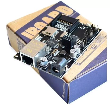 Arduino Ethernet Shield W5100 Compatible Con Poe Y Expansión Meses Sin Interés