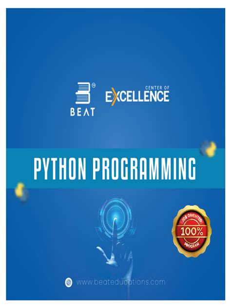 Python Programming Course Brochure Pdf Web Development Career