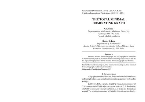 Pdf The Total Minimal Dominating Graph